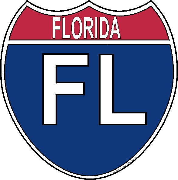 US Interstate Sticker Florida