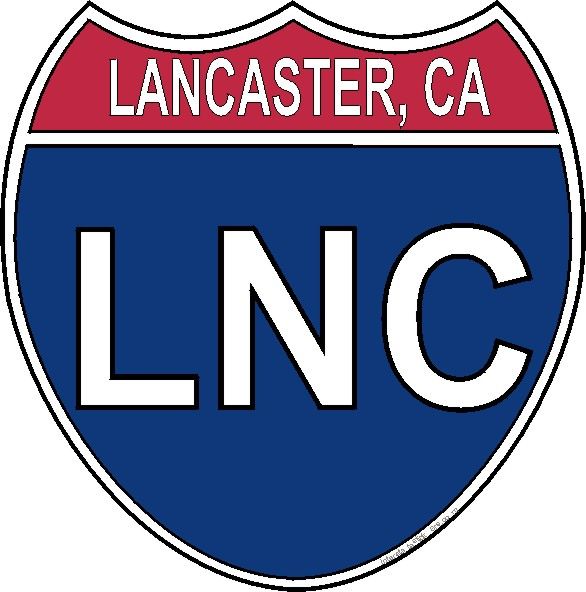 US Interstate Sticker Lancaster California