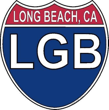 US Interstate Sticker Long Beach California