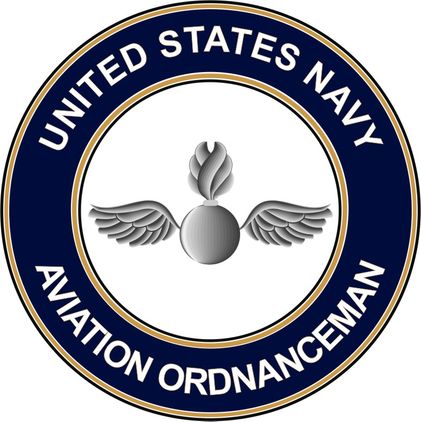 U.S. Navy Aviation Ordnanceman AO decal
