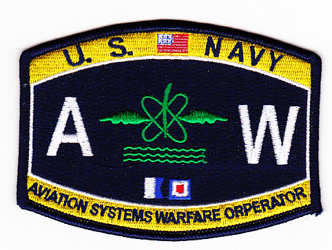 U.S. Navy Aviation Systems Warfare Operator AW Patch
