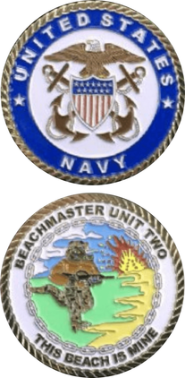 U.S. Navy Beachmaster Unit Two Officer Challenge Coin