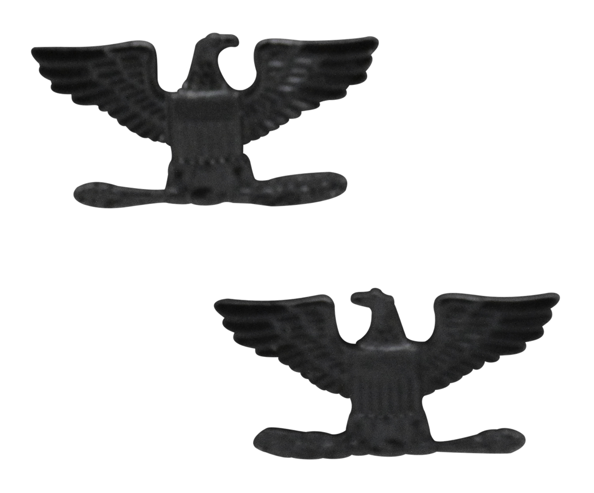U.S.M.C. Subdued Metal Colonel Collar Rank Insignia