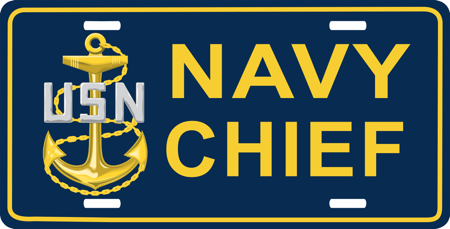 U.S. Navy Chief Petty Officer (CPO) License Plate