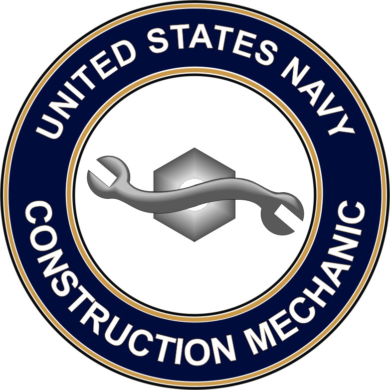 U.S. Navy Construction Mechanic CM Decal