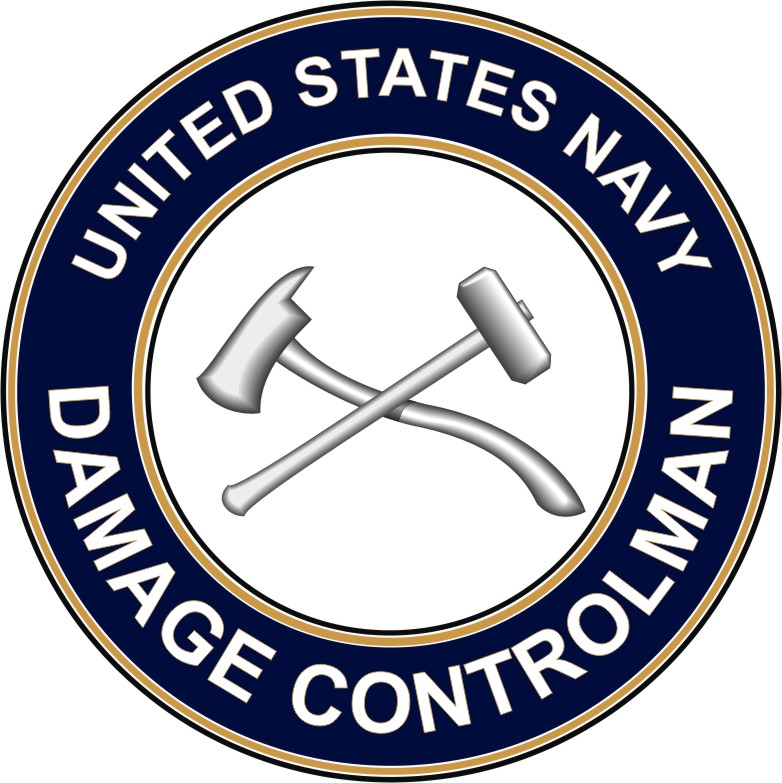 U.S. Navy Damage Controlman DC decal