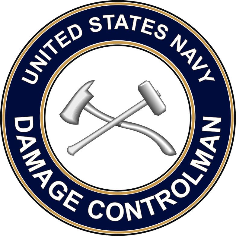 U.S. Navy Damage Controlman DC decal