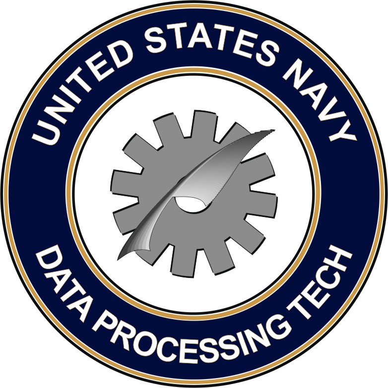 U.S. Navy Data Processing Tech DP decal
