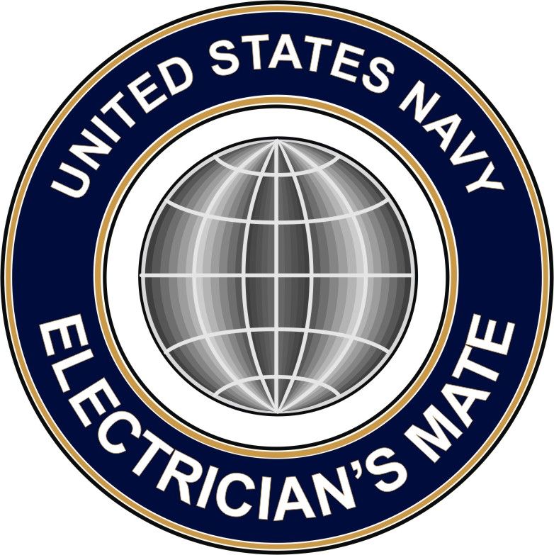 U.S. Navy Electrician Mate EM decal
