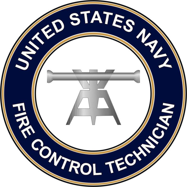 U.S. Navy Fire Control Technician Round FT decal
