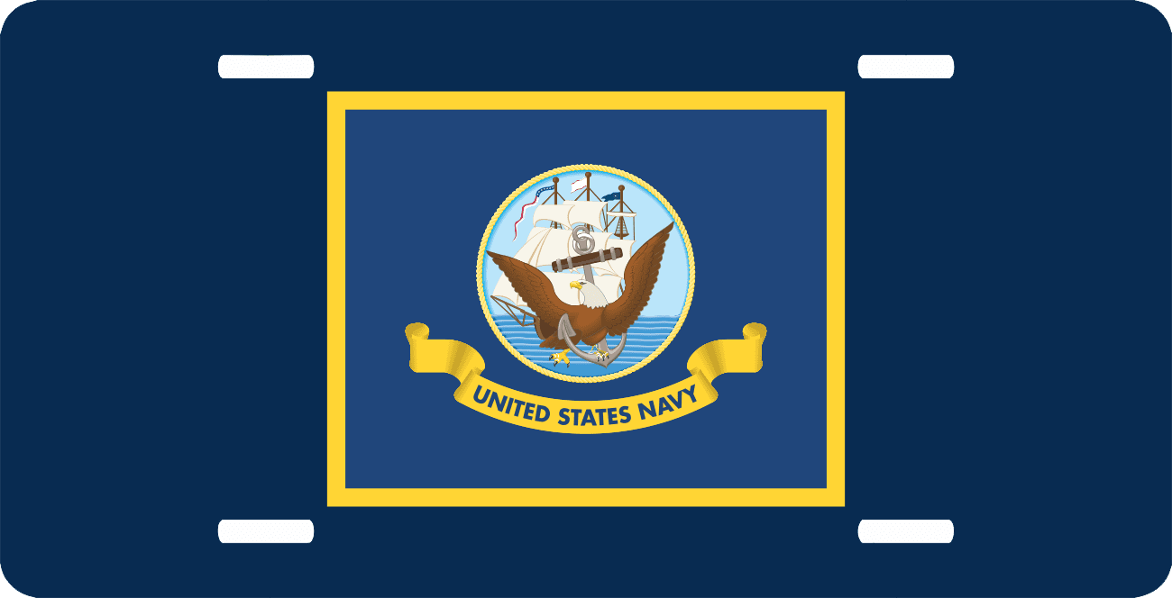 U.S. Navy Flag License Plate