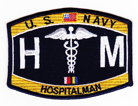 U.S. Navy Hospitalman HM Patch