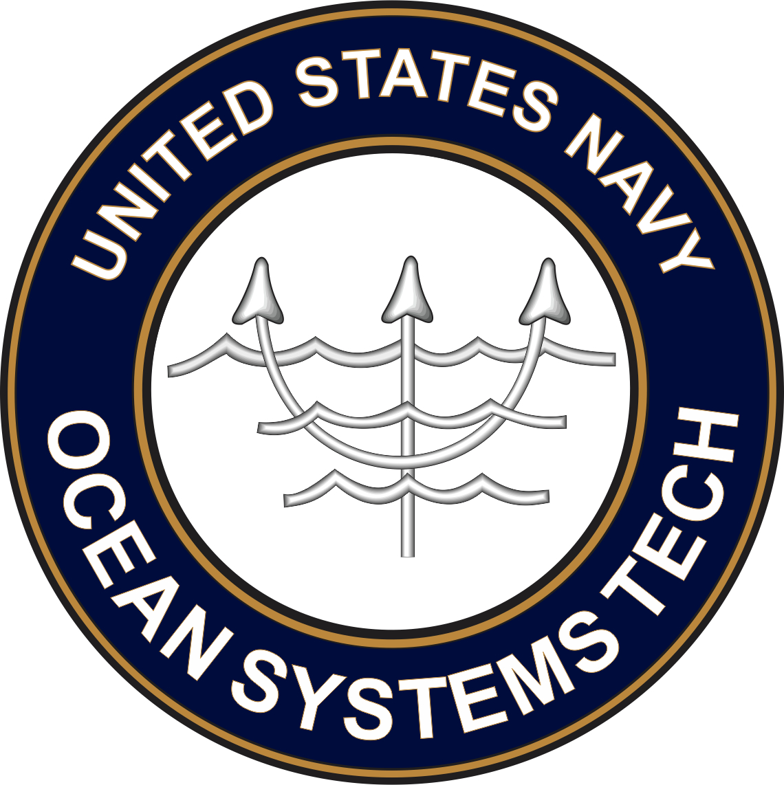 U.S. Navy Ocean Systems Technician OT decal