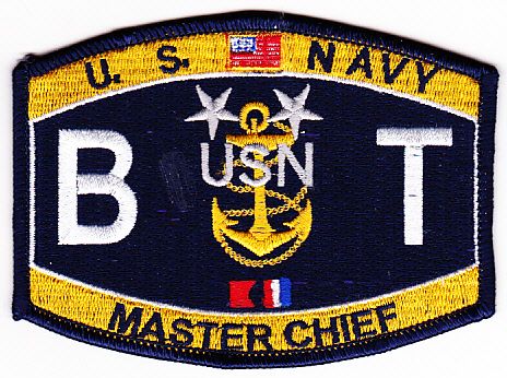 U.S. Navy Rate BT Master Chief Patch