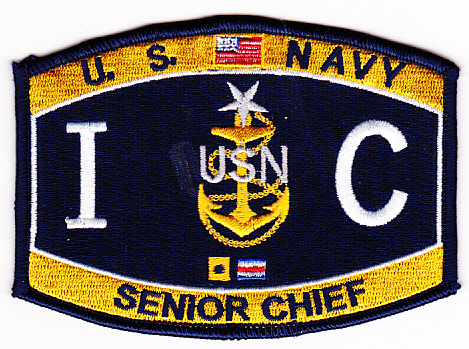 U.S. Navy Rate Interior Communications IC Senior Chief Patch