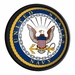US Navy: Round Slimline Lighted Wall Sign