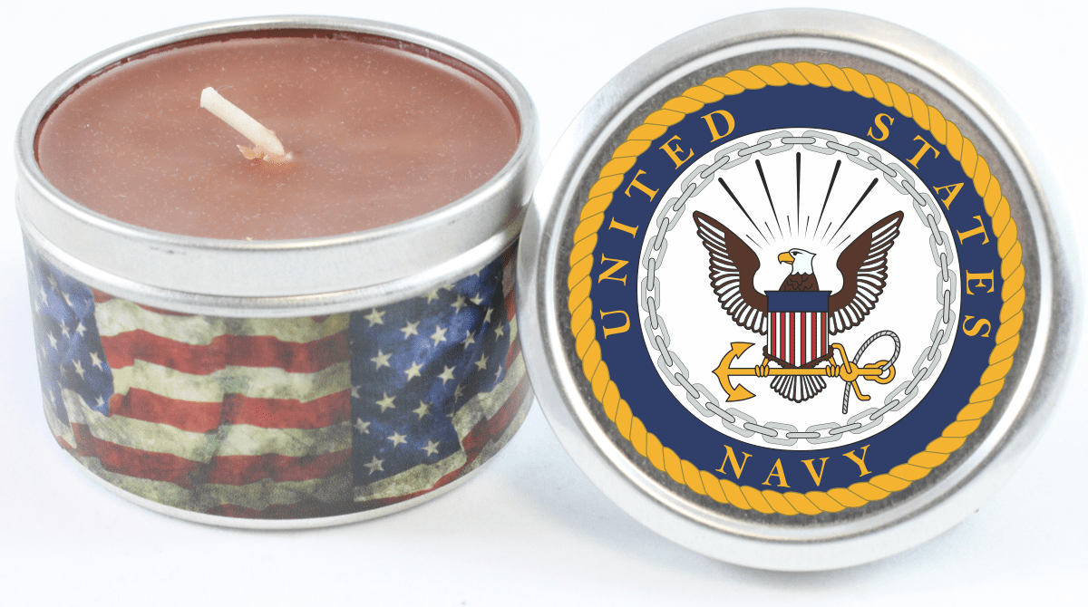 U.S. Navy Emblem Scented Candles