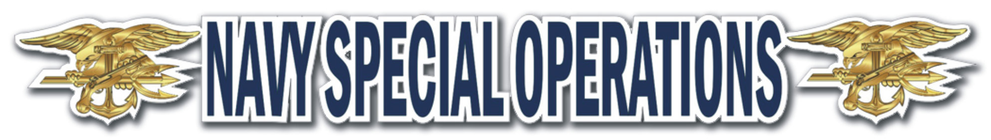U.S. Navy Special Operations Window Strip Sticker Decal