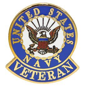 U.S. Navy Veteran Lapel Pin