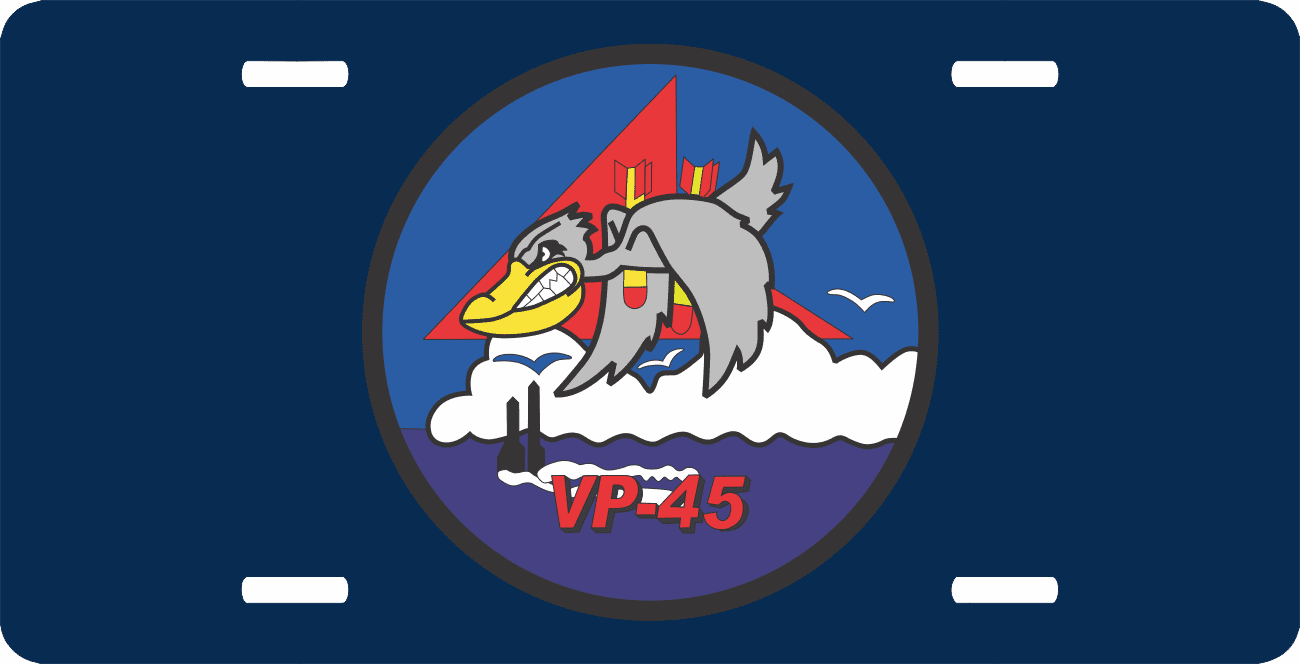 U.S. Navy VP-45 Squadron License Plate