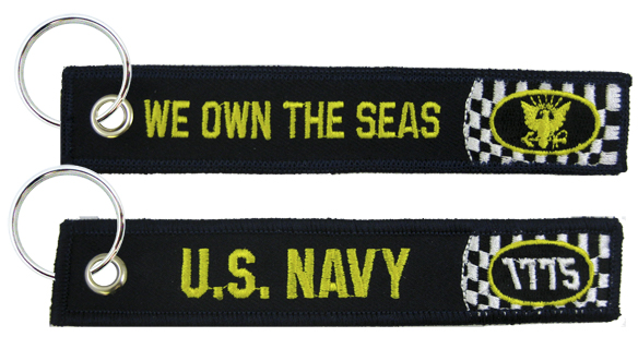 U.S. Navy We Own the Seas Racing Keychain