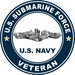 US Submarine Force Veteran Silver Dolphins Decal