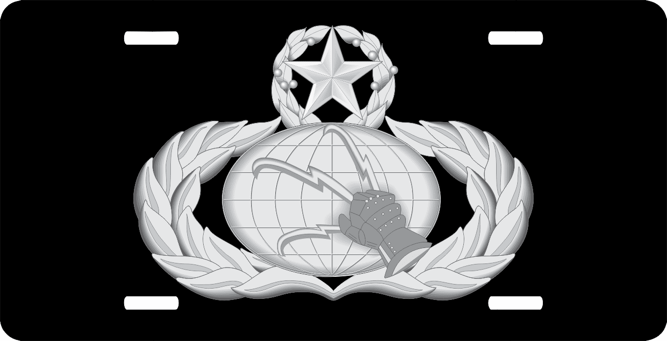 USAF Communications Badge License Plate