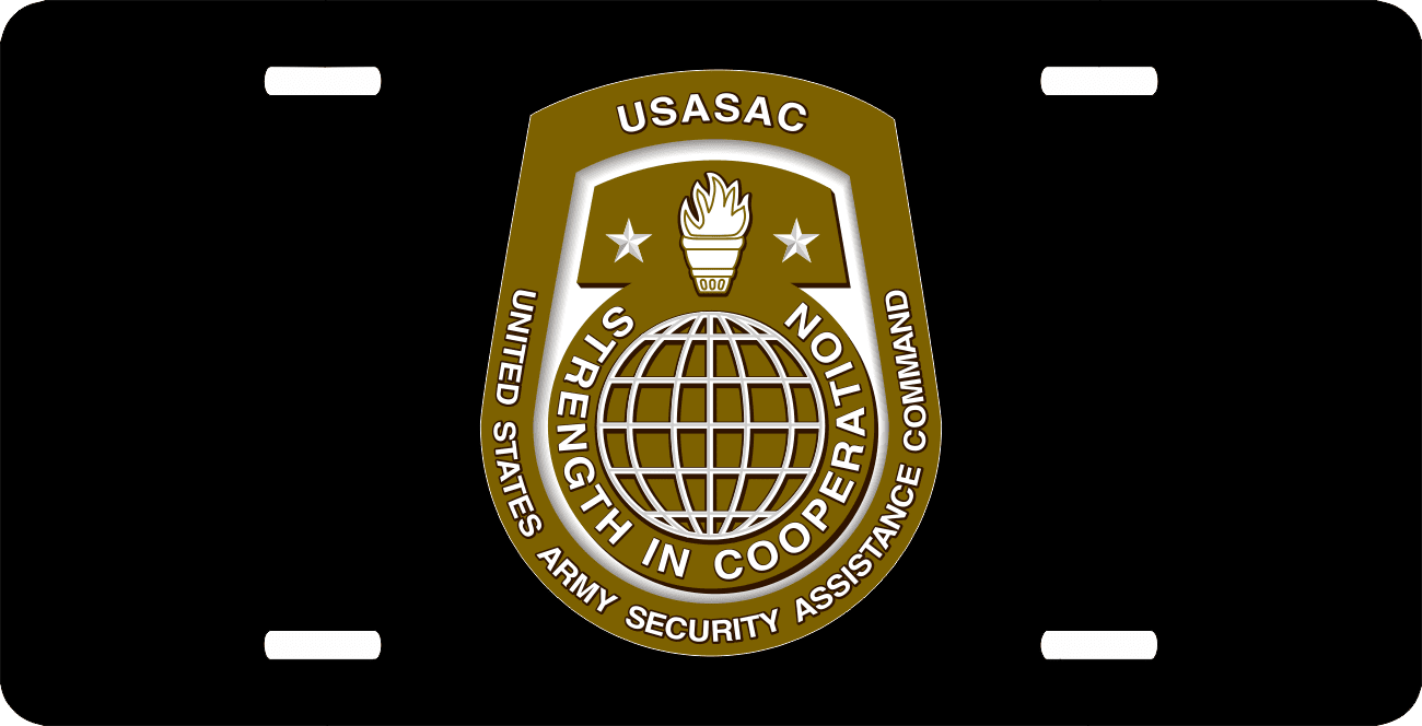USASAC License Plate