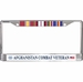 USCG Afghanistan Combat Veteran 3-Ribbon Stack License Plate Frame