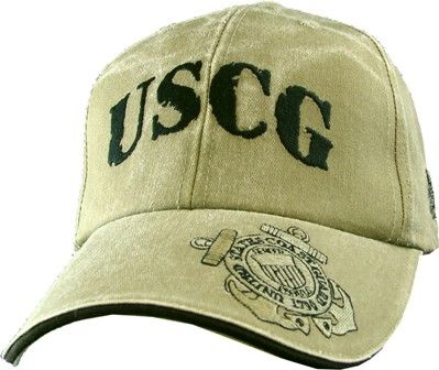 USCG Coast Guard Khaki Ball Cap