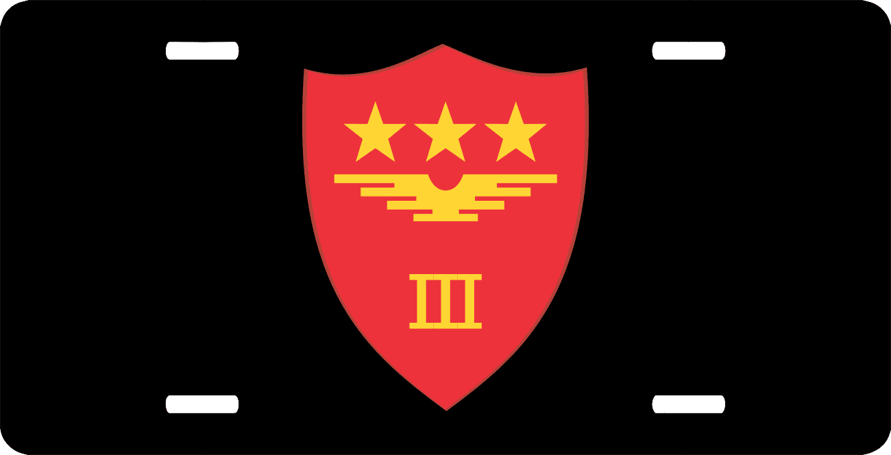 USMC 3rd MAW License Plate