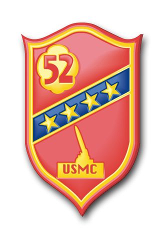 U.S.M.C. 52nd Defense Battalion Vinyl Transfer Decal