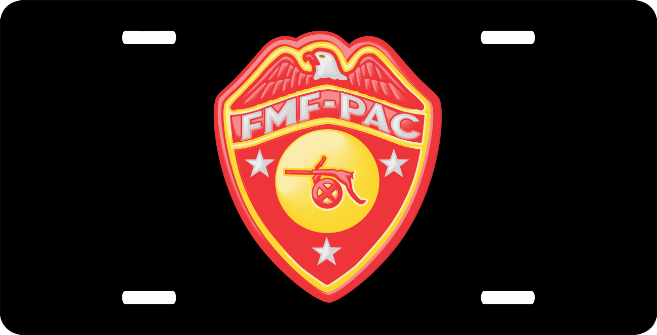 USMC Artillery Battalion FMF License Plate