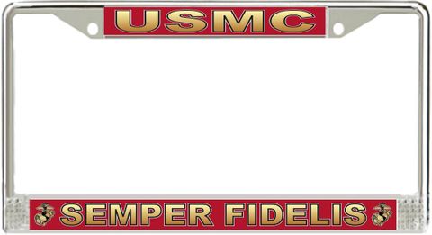 USMC Custom License Plate Frame
