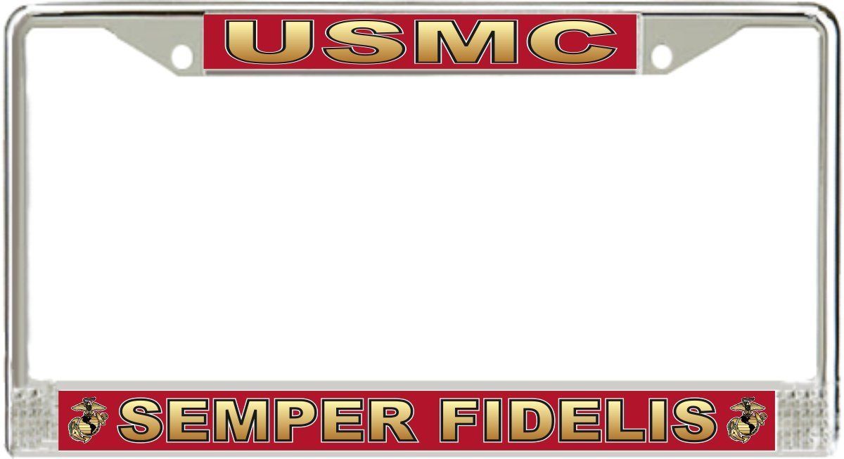 USMC Custom License Plate Frame