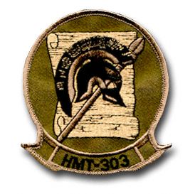 USMC Helicopter Training Squadron HMT-303 Hook & Loop Backed 4" Velcro ...