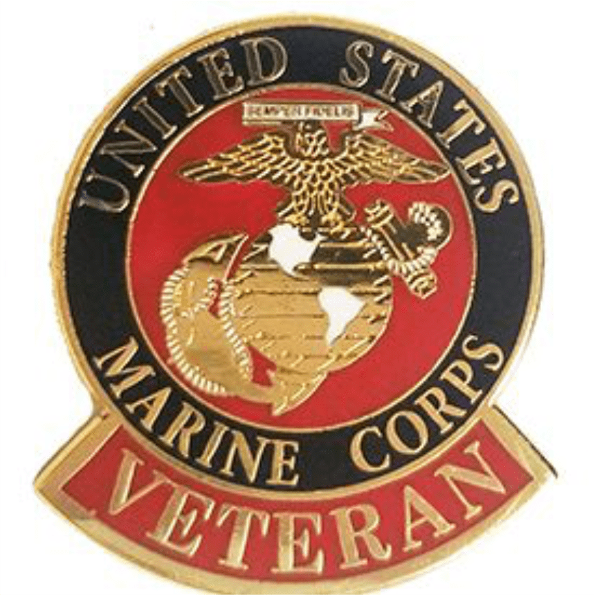 USMC Marine Corps Veteran Lapel Pin