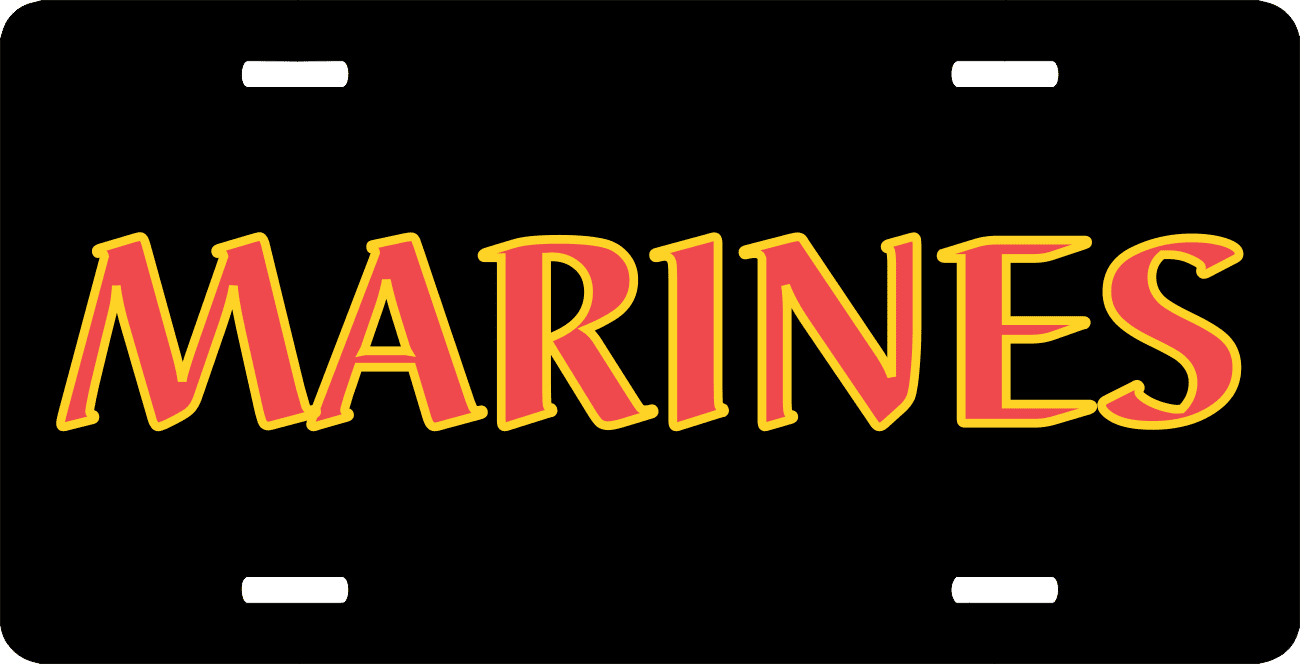 USMC MARINES License Plate