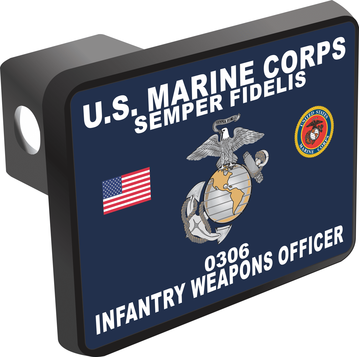 USMC MOS 0306 Infantry Weapons Officer Hitch Cover