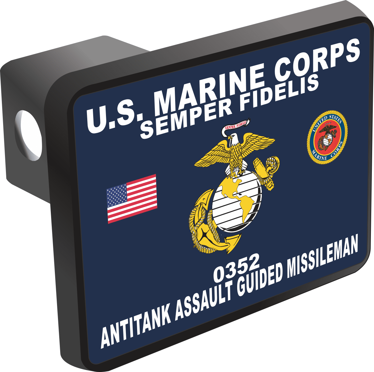 USMC MOS 0352 Antitank Assault Guided Missileman Hitch Cover