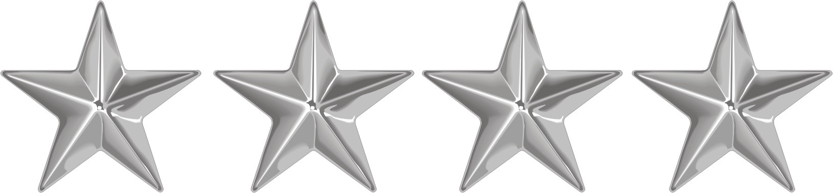 U.S.M.C. O-7 / O-10 GENERAL'S STARS RANK DECAL