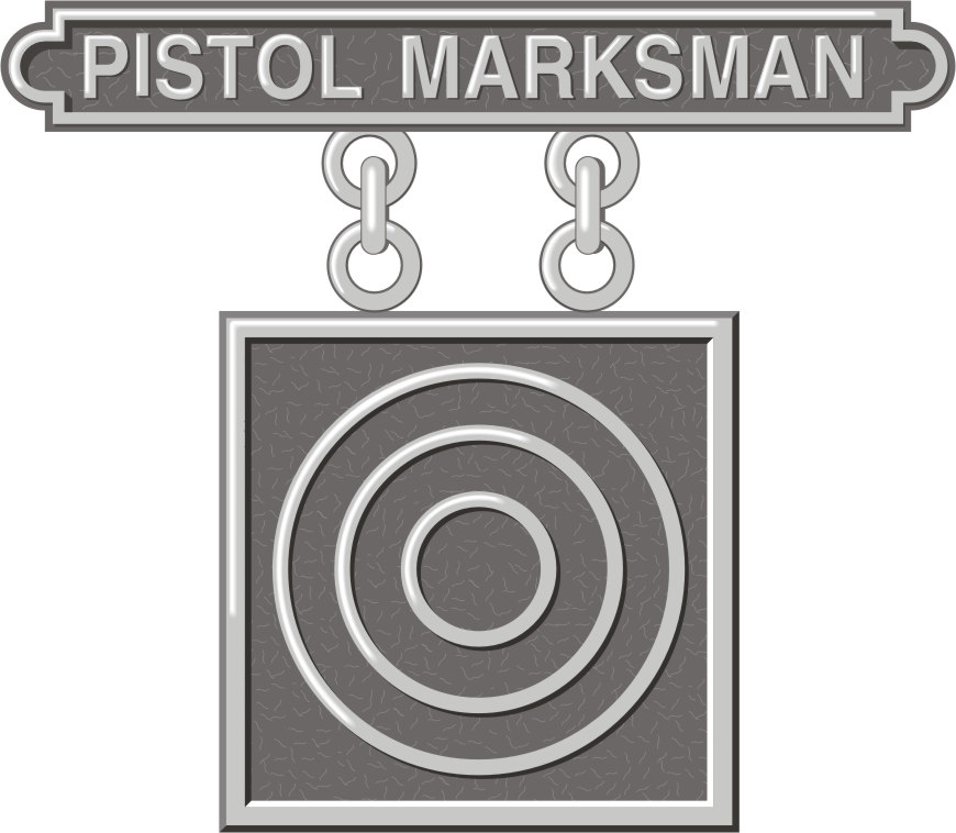 U.S.M.C. Pistol Marksman Sticker Vinyl Decal