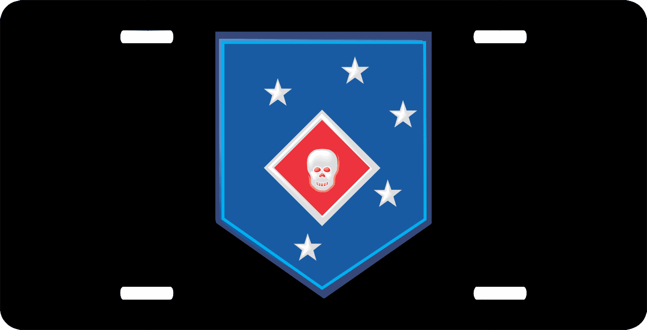 USMC Raider Battalion License Plate