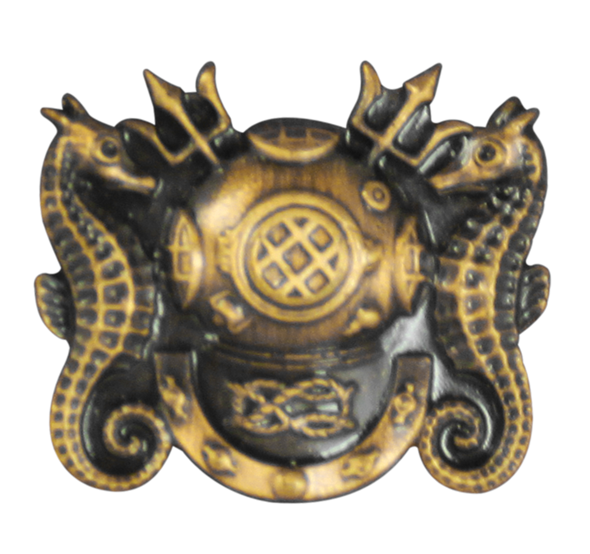 Dress Badge Diving Officer Miniature Oxidized Finish Lapel Pin