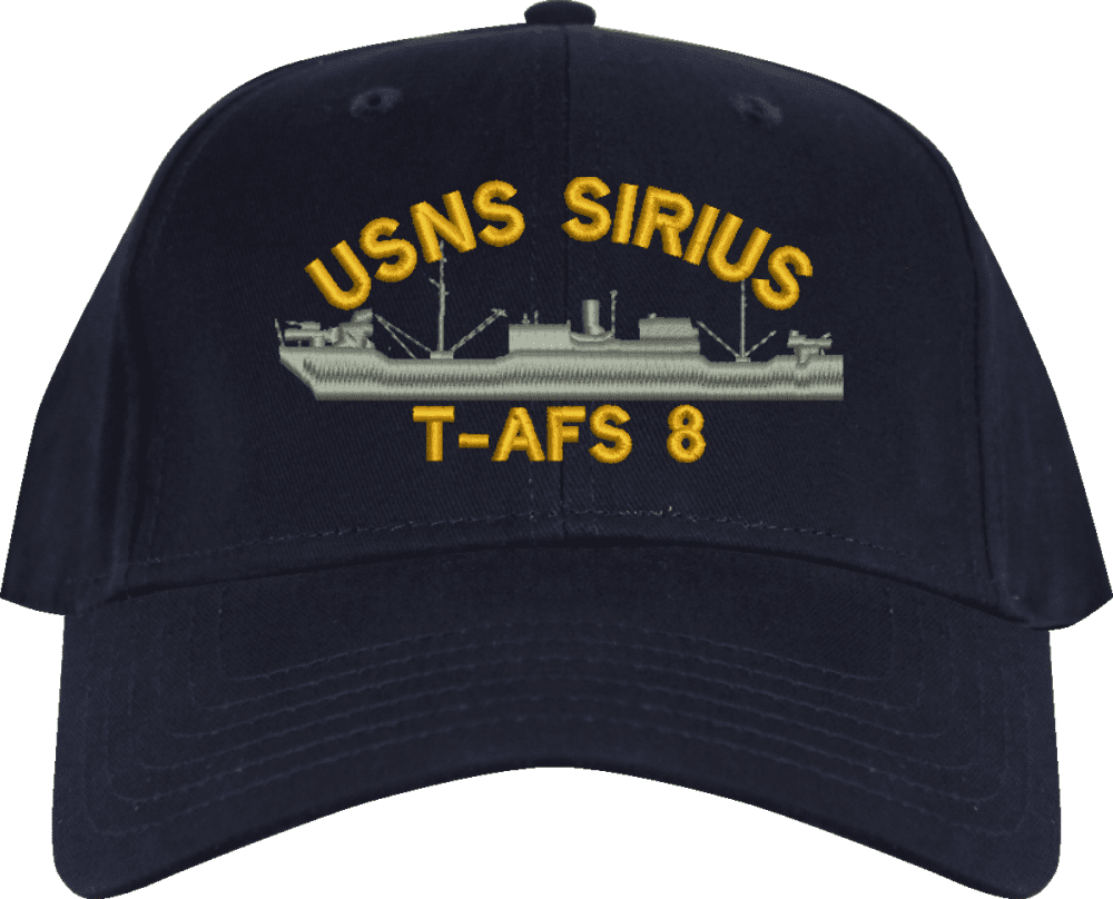 USNS Sirius T-AFS 8 Ship Custom Embroidered Cap