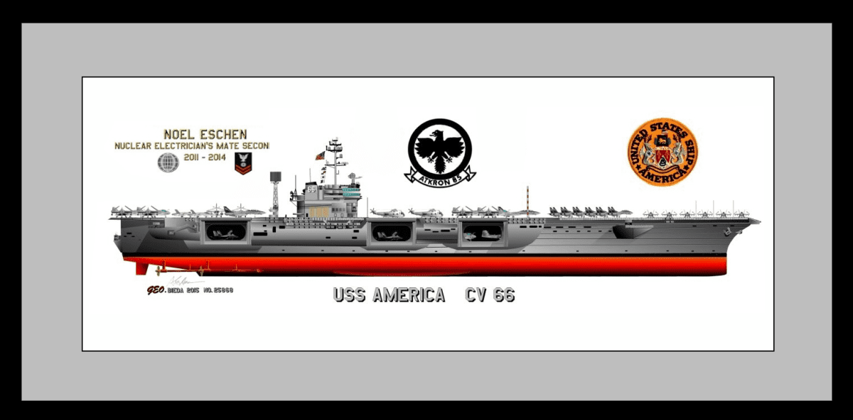 USS America CV-66 Print