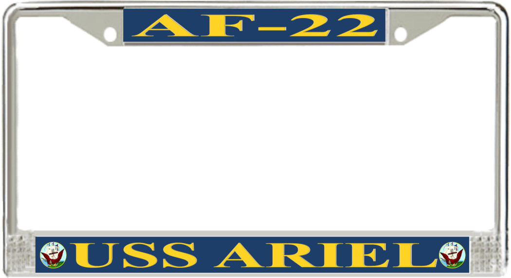 USS Ariel AF-22 License Plate Frame