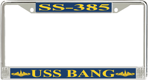 USS Bang SS-385 License Plate Frame