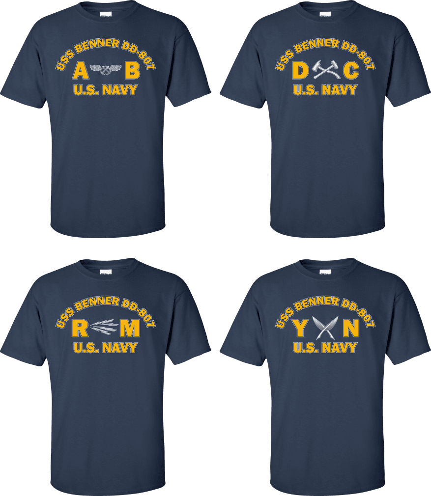 USS BENNER DD-807 Rates Apparel