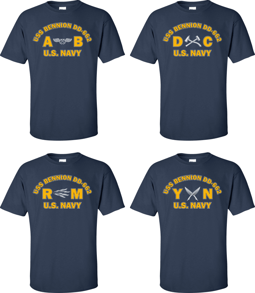 USS BENNION DD-662 Rates Apparel